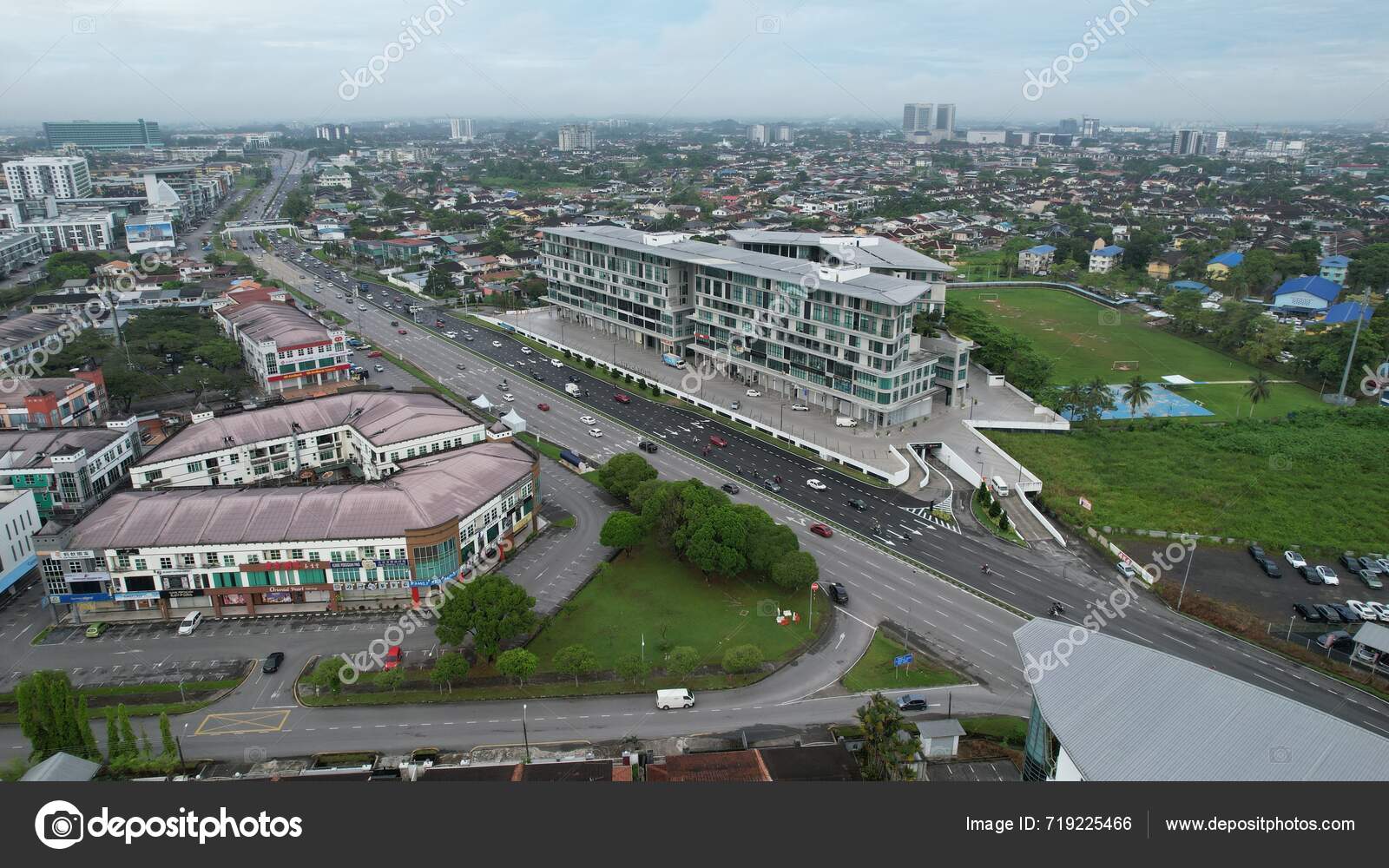 Kuching Malaysia May 2024 Aerial View Galacity Emporium Saradise ...