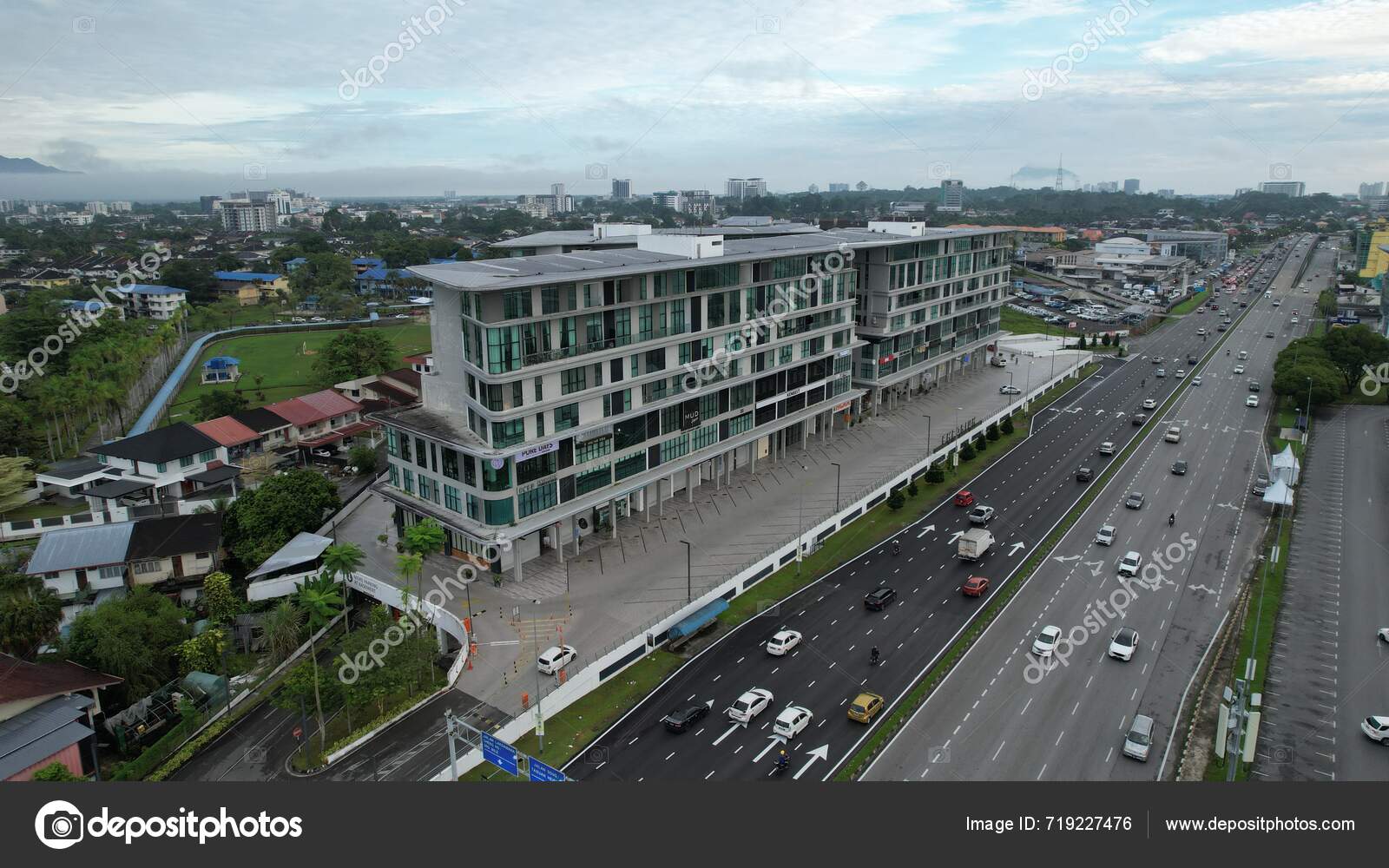 Kuching Malaysia May 2024 Aerial View Galacity Emporium Saradise ...