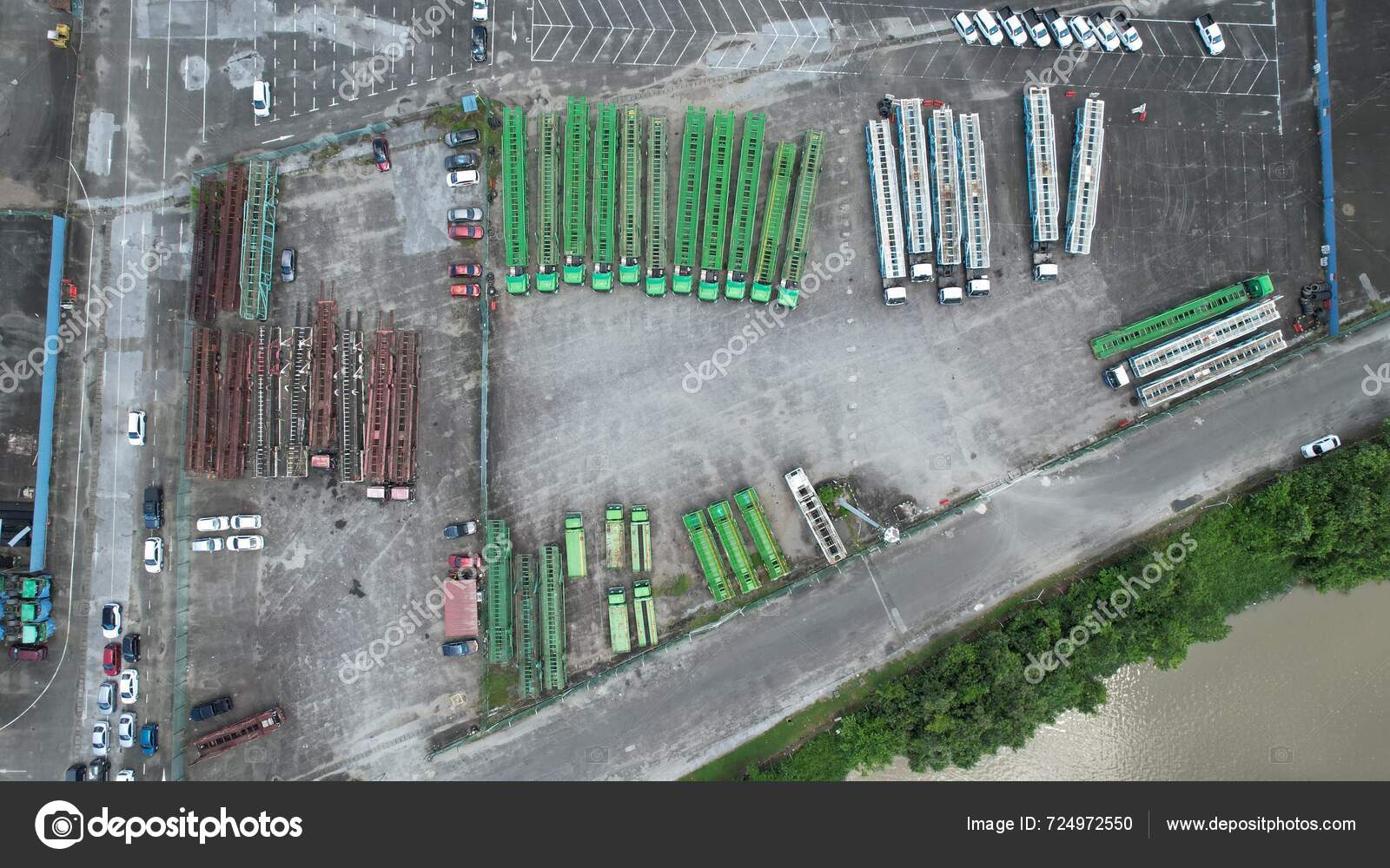 Kuching Malaysia June 2024 Senari Port Pending Terminal Port — Stock ...