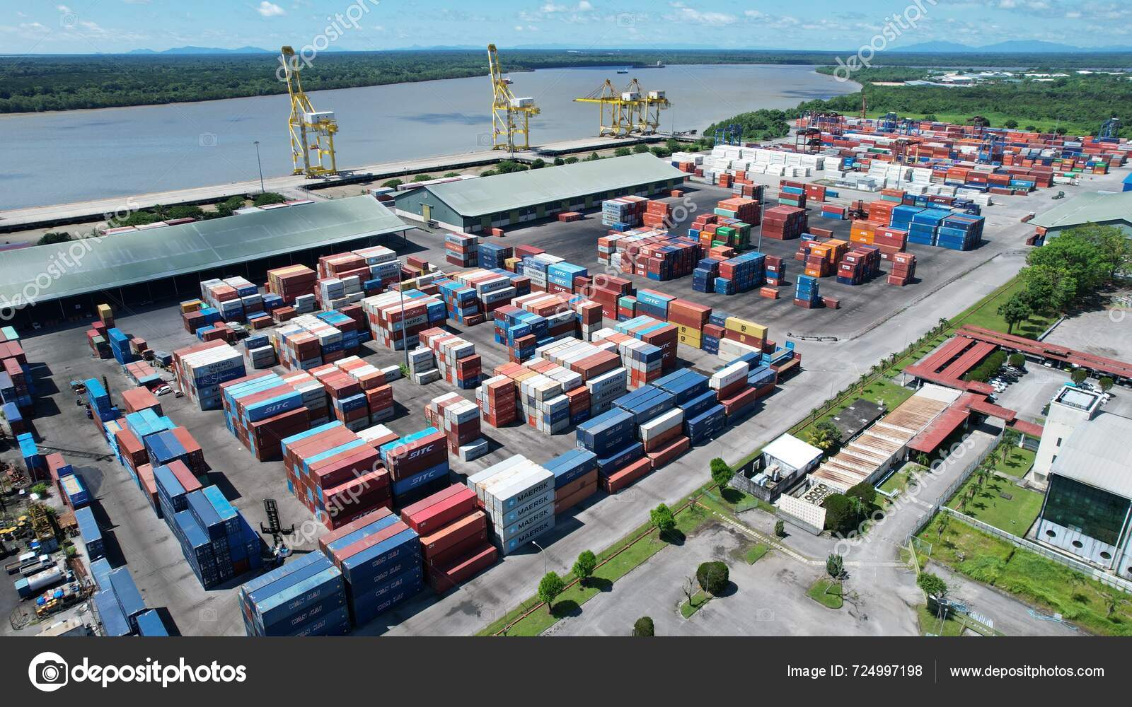 Kuching Malaisie Juin 2024 Port Senari Port Terminal Attente — Photo ...