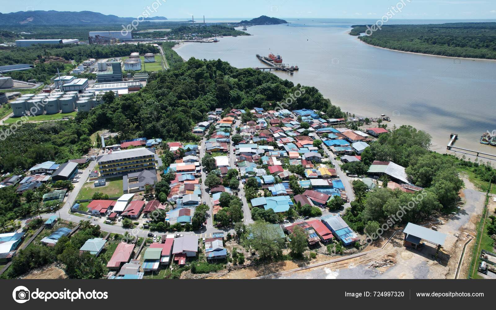 Kuching Malaisie Juin 2024 Port Senari Port Terminal Attente — Photo ...
