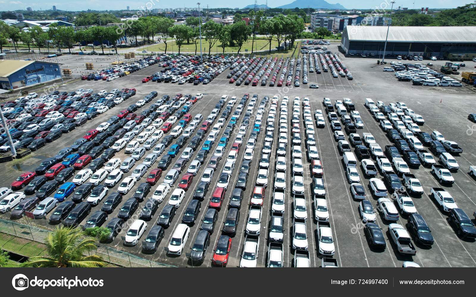 Kuching Malaysia June 2024 Senari Port Pending Terminal Port — Stock ...