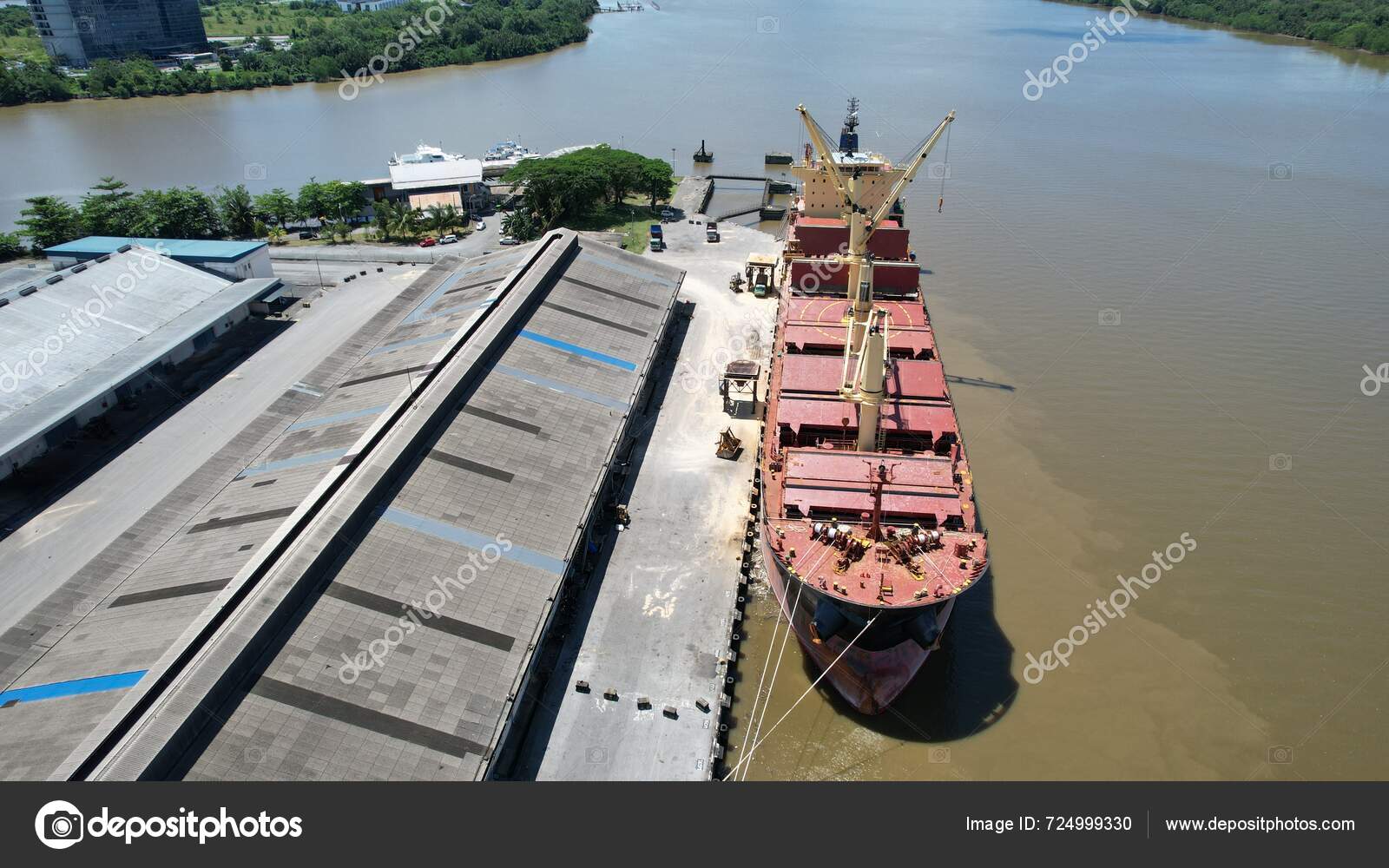 Kuching Malaisie Juin 2024 Port Senari Port Terminal Attente — Photo ...