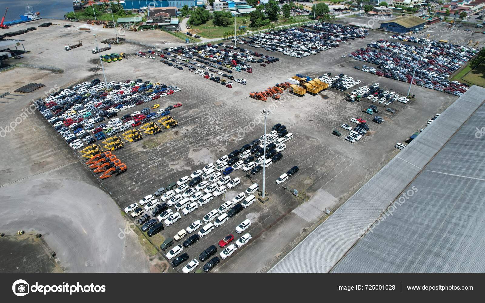 Kuching Malaisie Juin 2024 Port Senari Port Terminal Attente — Photo ...