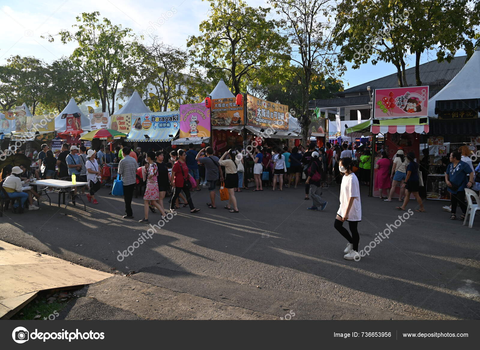 Kuching Malaysia August 2024 Kuching Festival Food Street Fair — Stock ...