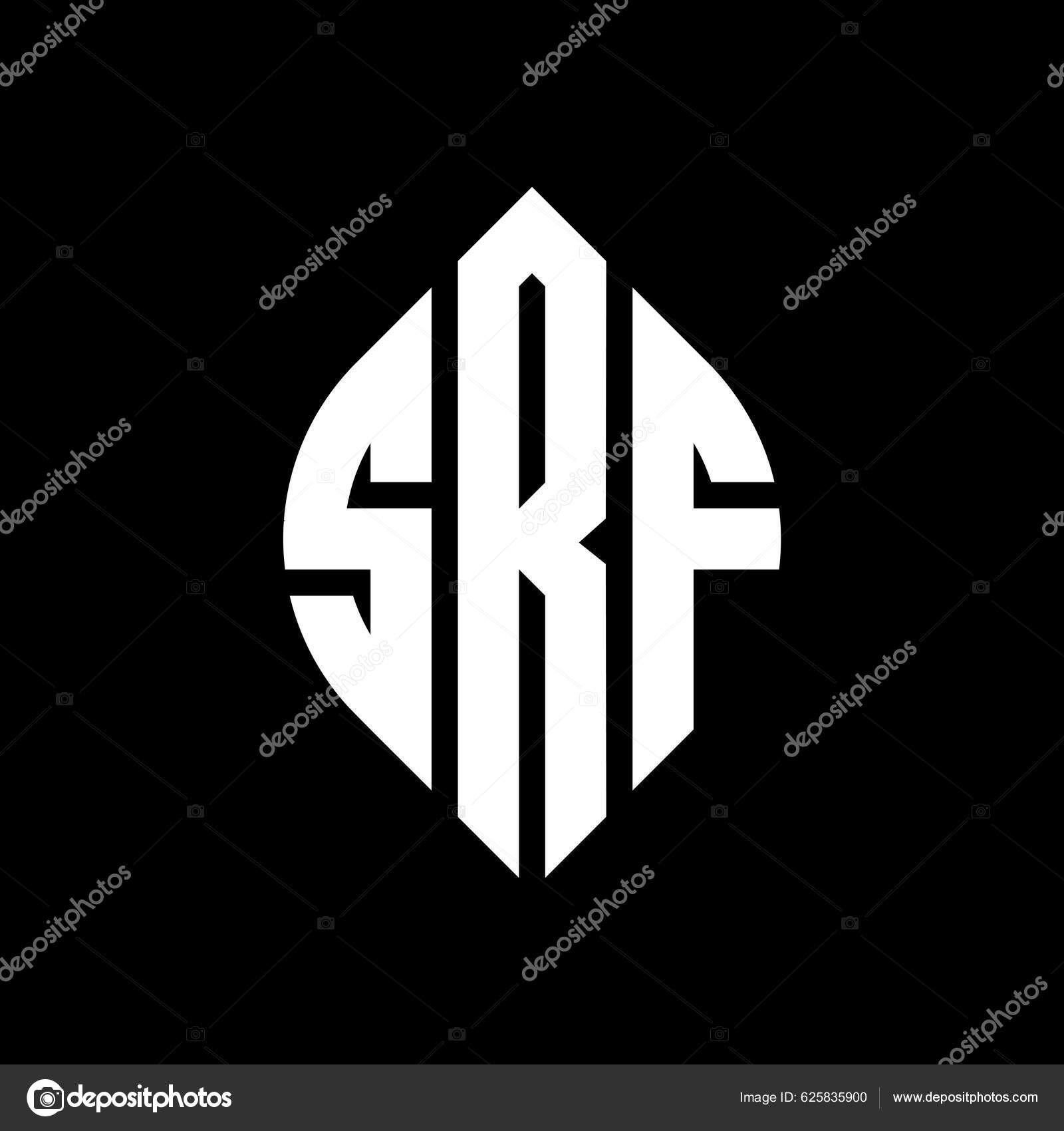 Srf Circle Letter Logo Design Circle Ellipse Shape Srf Ellipse Stock ...