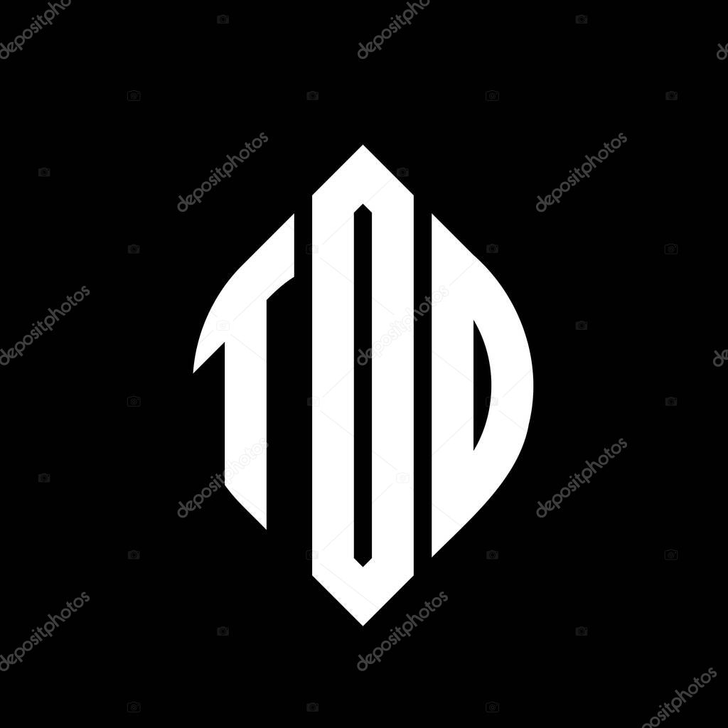Diseño del logotipo de la letra del círculo TOO con forma de círculo y ...