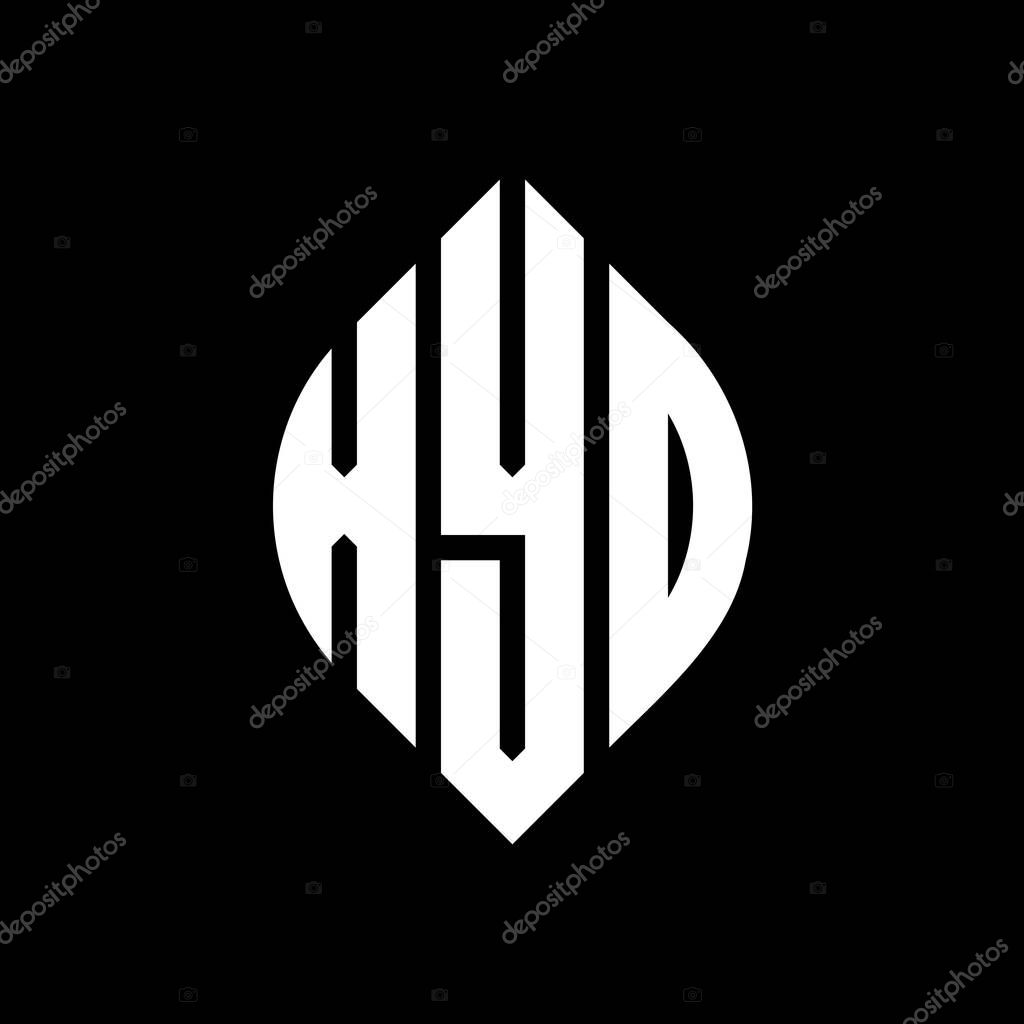 Diseño del logotipo de la letra círculo XYO con forma de círculo y ...