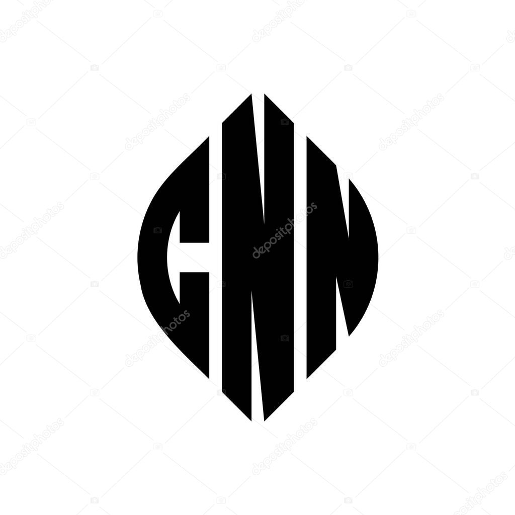 Diseño de logotipo de letra de círculo CNN con forma de círculo y ...