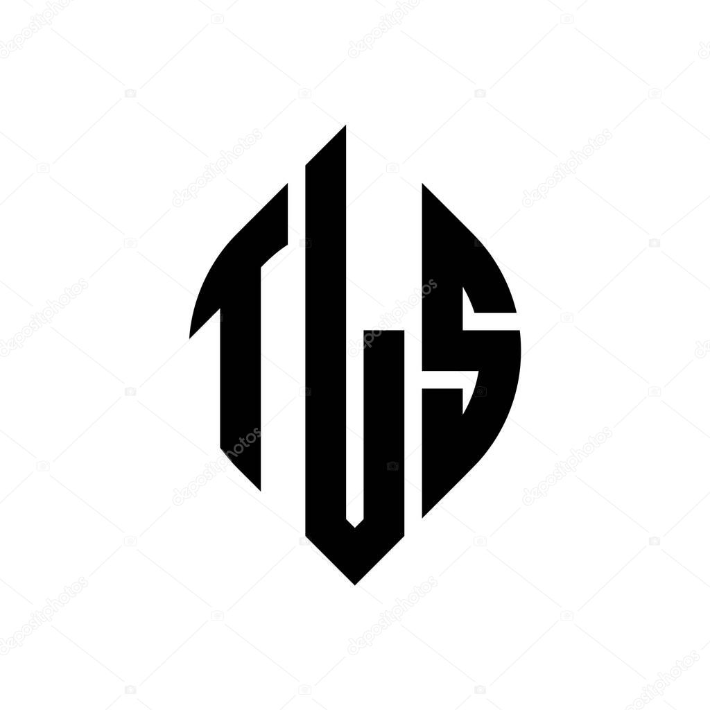 Diseño de logotipo de letra de círculo TLS con forma de círculo y ...