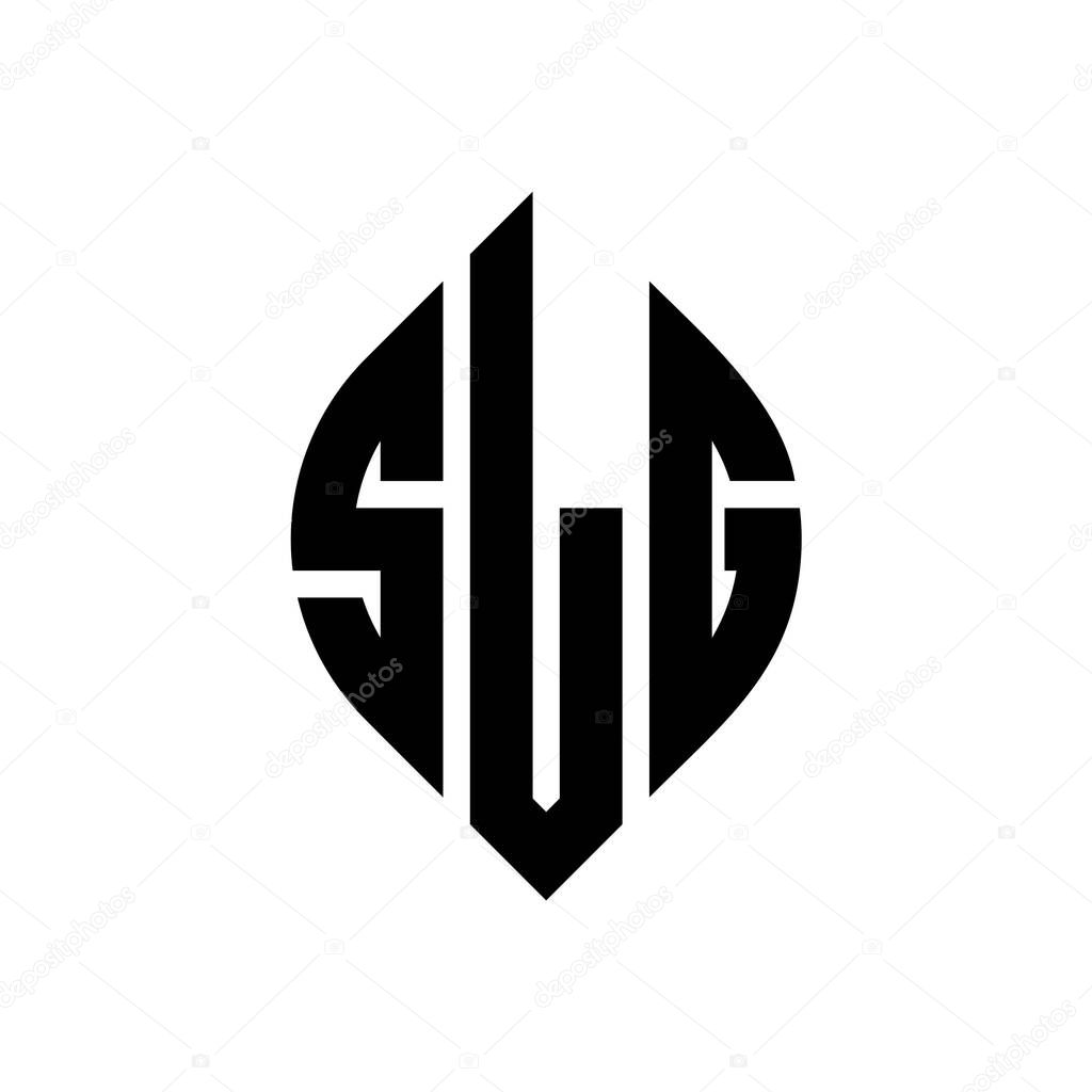 Diseño del logotipo de la letra del círculo SLG con forma de círculo y ...