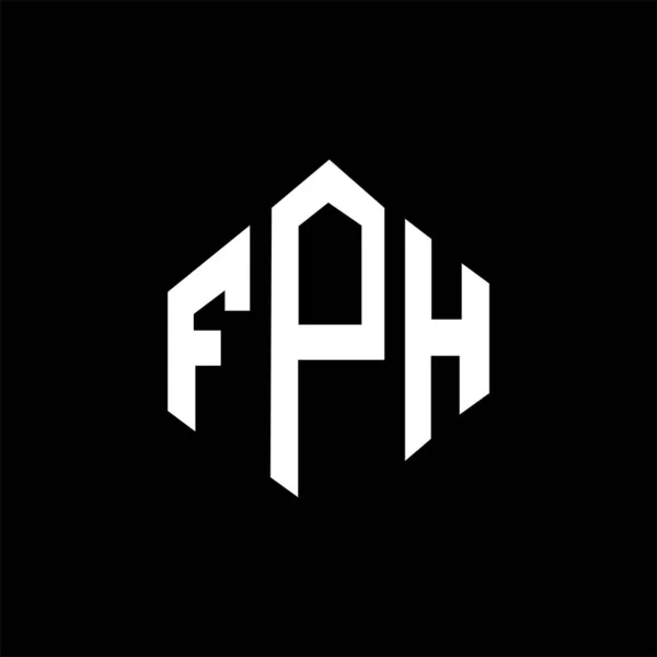 FPH letter logo design with polygon shape. FPH polygon and cube shape ...