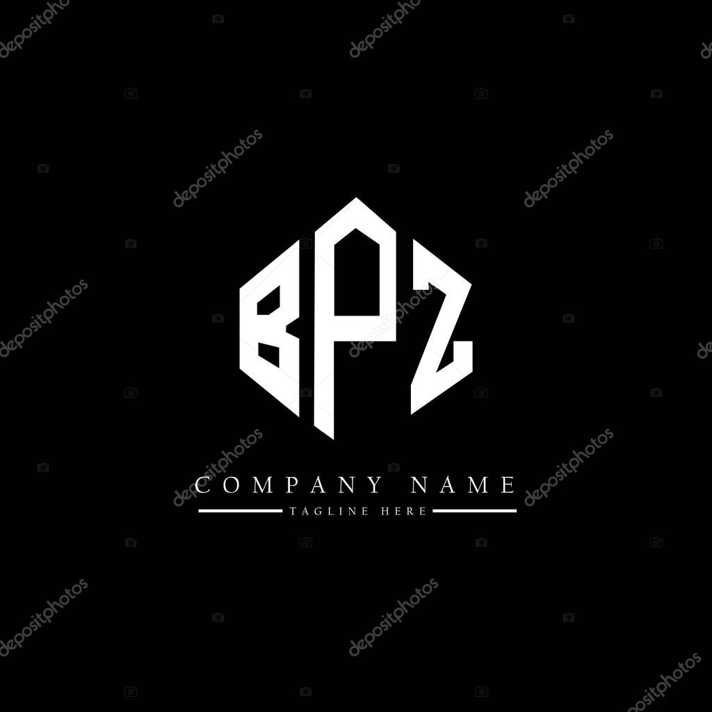 BPZ letter logo design with polygon shape. BPZ polygon and cube shape ...