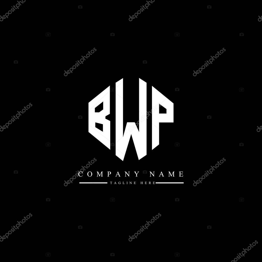 BWP letter logo design with polygon shape. BWP polygon and cube shape ...