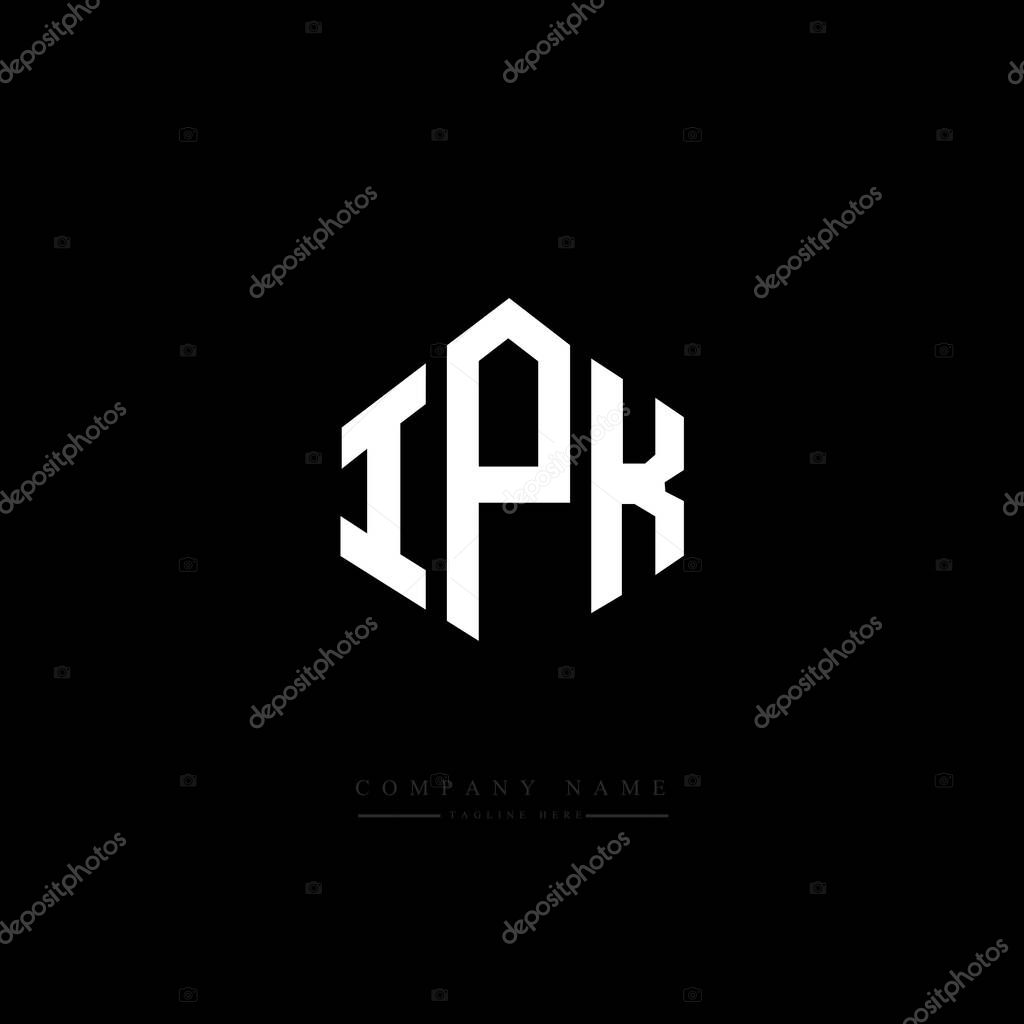 IPK letter logo design with polygon shape. IPK polygon and cube shape ...