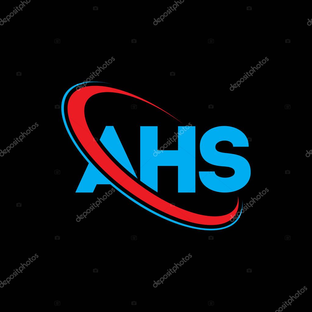 AHS logo. AHS letter. AHS letter logo design. Initials AHS logo linked ...