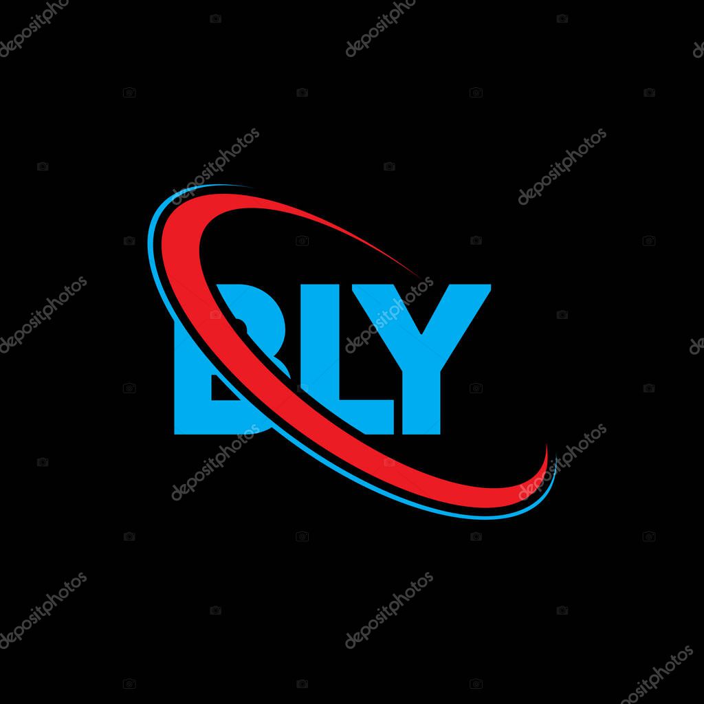 Logo BLY. Carta BLY. Diseño del logotipo de la letra BLY. Logo BLY ...