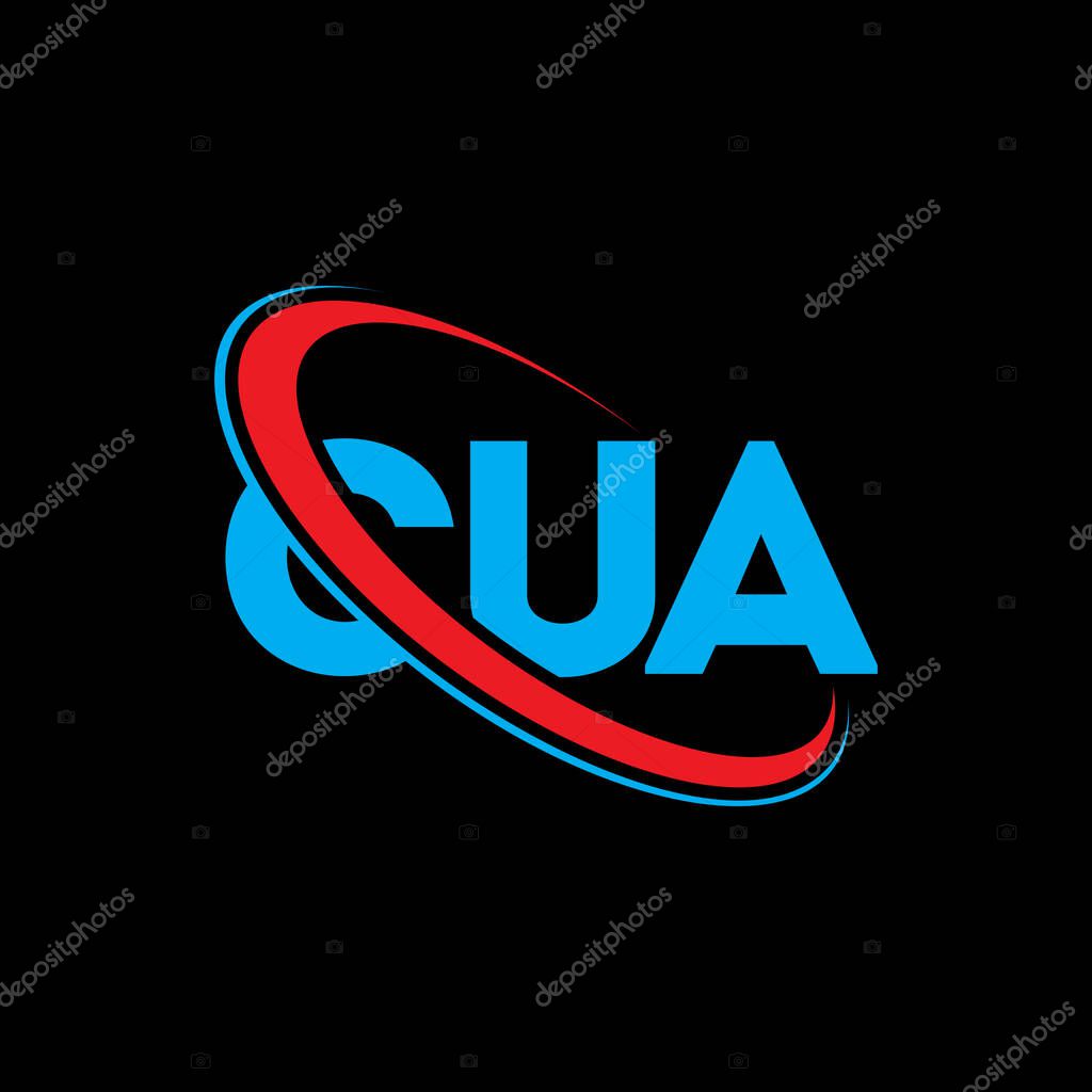 Logotipo CUA. Carta CUA. Diseño del logotipo de la letra CUA. Logo ...