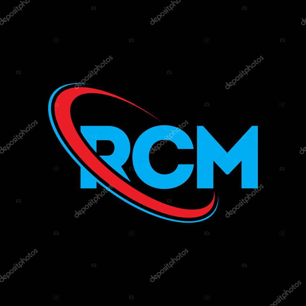 Logo de RCM. Carta de la RCM. Diseño del logotipo de la letra RCM. Logo ...