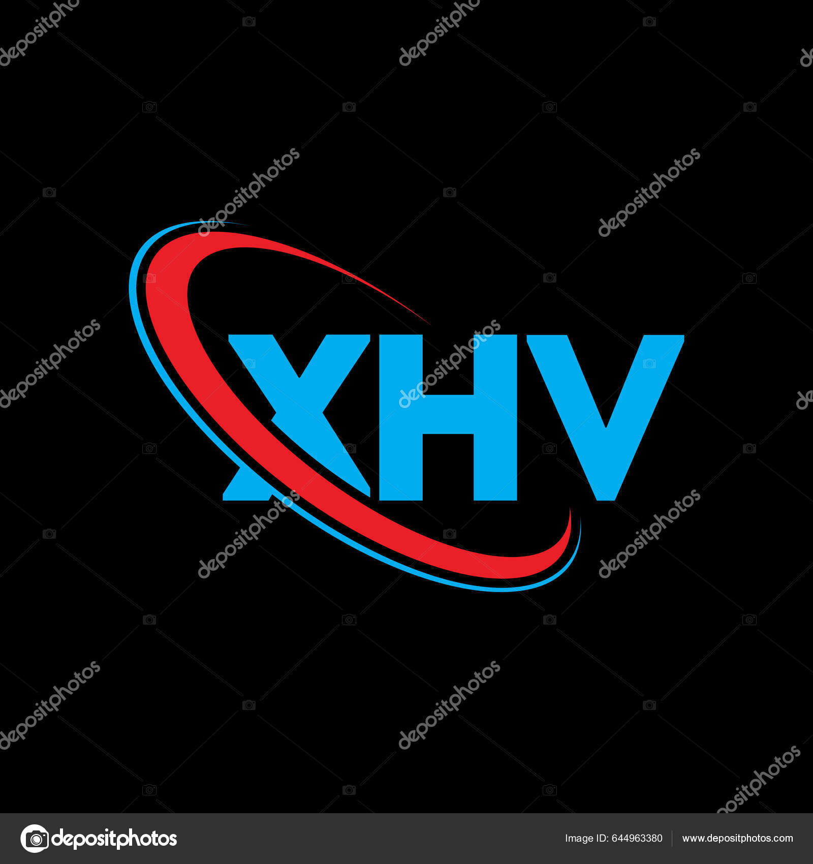 Xhv Logo Xhv Letter Xhv Letter Logo Design Initials Xhv Stock Vector by ...