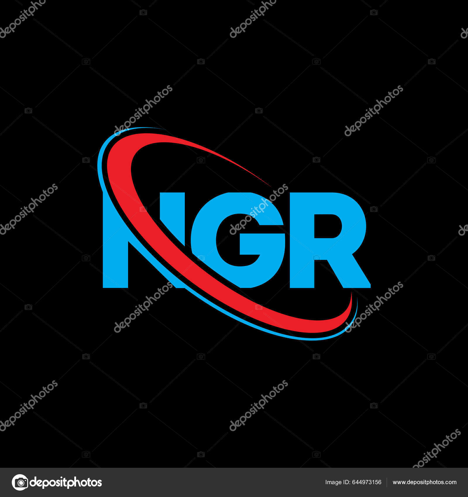 Ngr Logo Ngr Letter Ngr Letter Logo Design Initials Ngr Stock Vector by ...