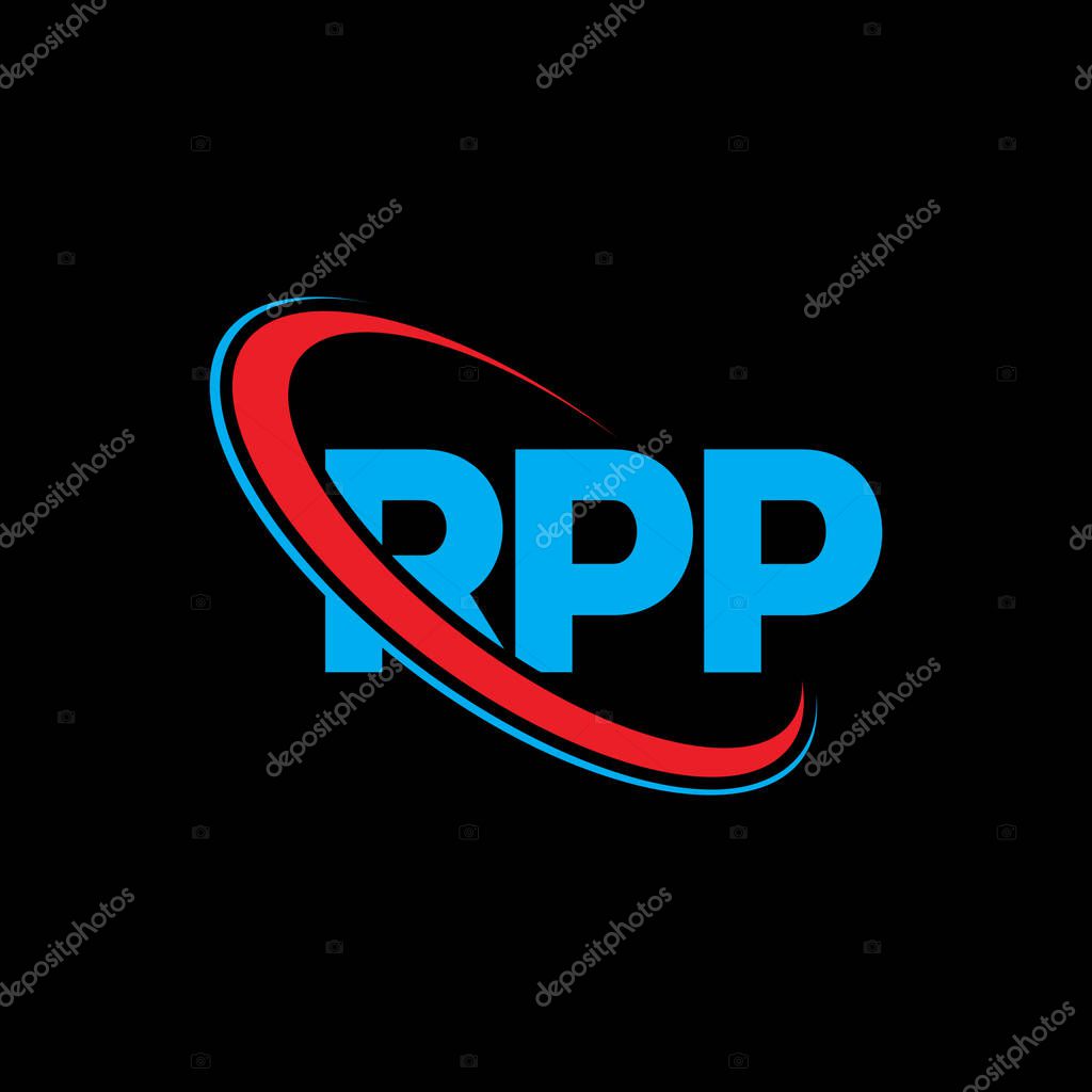 Logo de RPP. Carta RPP. Diseño del logotipo de la letra RPP. Logo ...