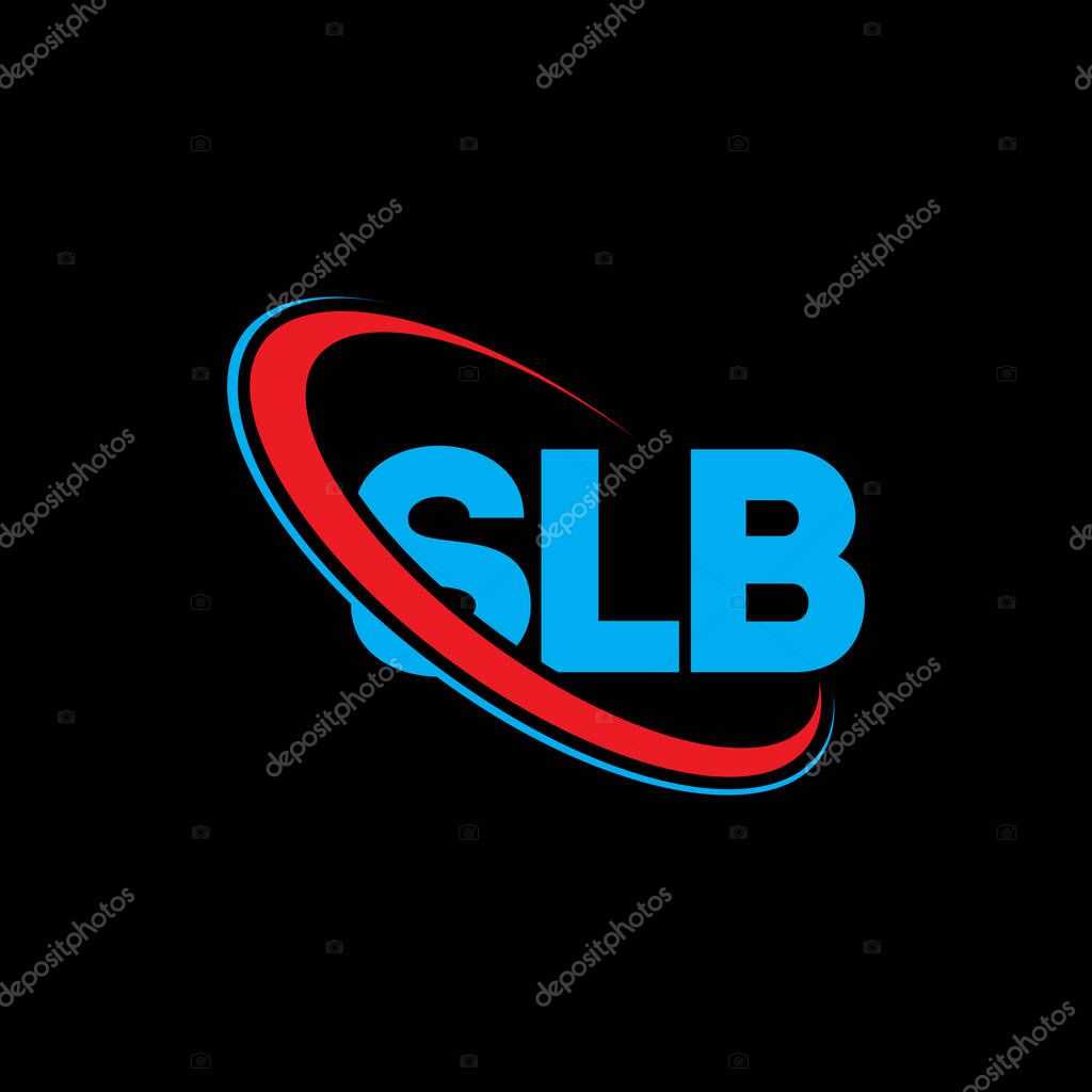 Logo SLB. Carta SLB. Diseño del logotipo de la letra SLB. Inicial ...