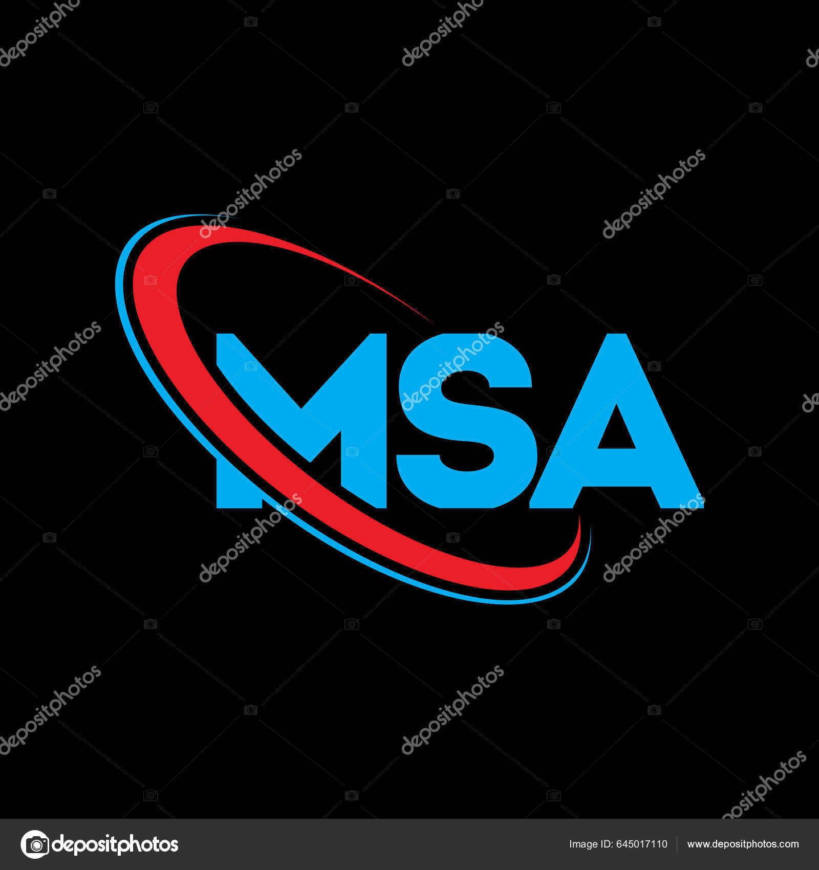 Msa Logo Msa Letter Msa Letter Logo Design Initials Msa Stock Vector ...