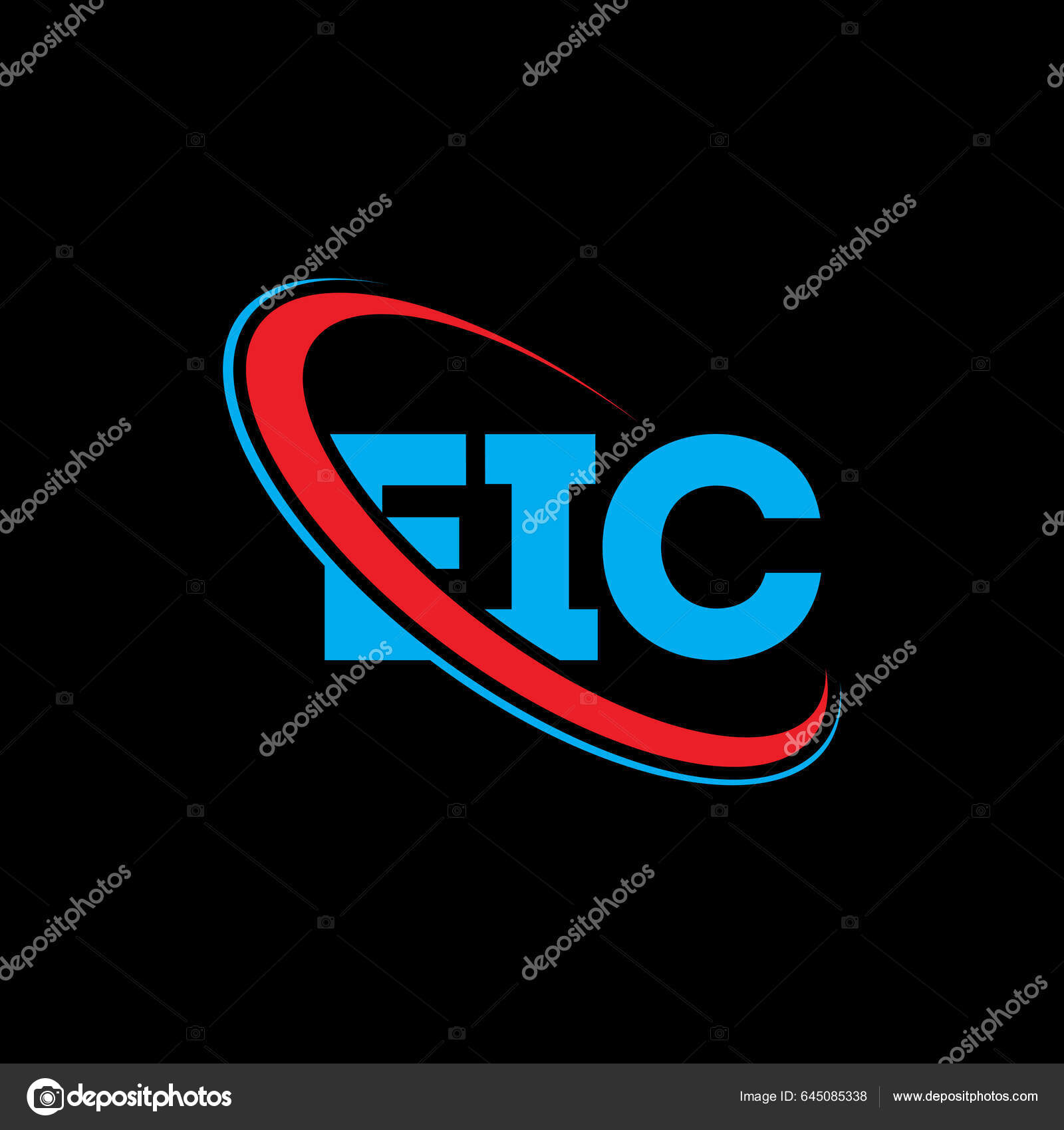 Eic Logo Eic Letter Eic Letter Logo Design Initials Eic Stock Vector ...