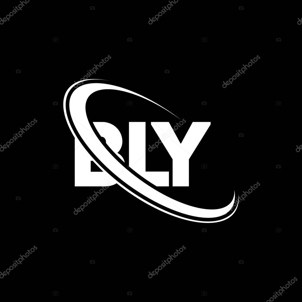 Logo BLY. Carta BLY. Diseño del logotipo de la letra BLY. Logo BLY ...