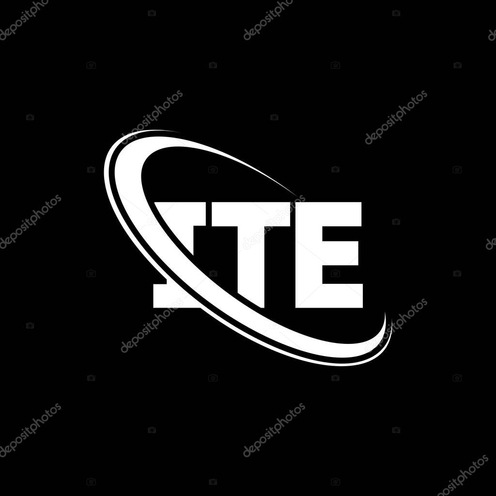 Logo ITE. Carta ITE. Diseño de logotipo de letra ITE. Logo ITE inicial ...