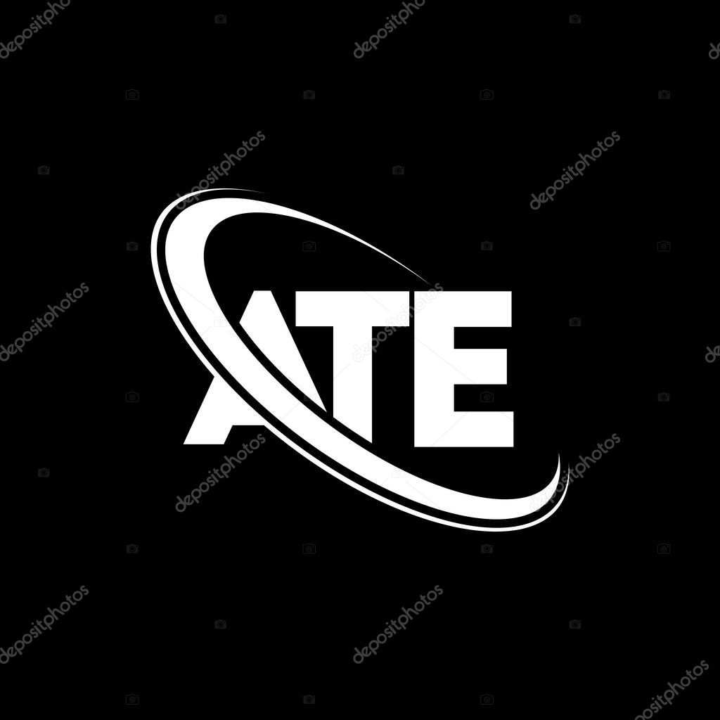 ATE logo. ATE letter. ATE letter logo design. Initials ATE logo linked ...