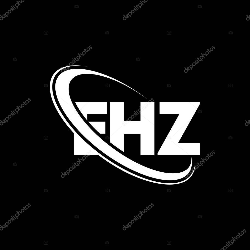 Logotipo EHZ. Carta EHZ. Diseño del logotipo de la letra EHZ. Logotipo ...