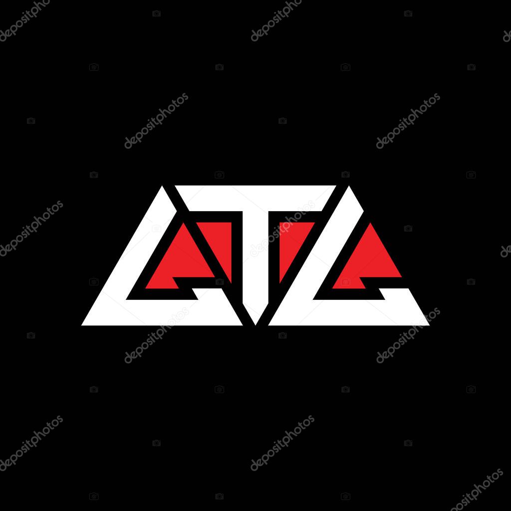 Diseño del logotipo de la letra del triángulo LTL con forma de ...