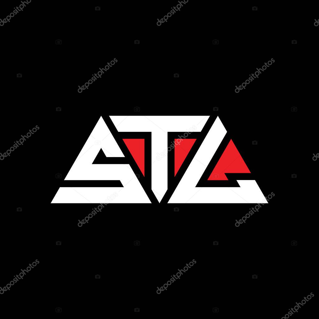Diseño Del Logotipo De Letra De Triángulo Stl Con Forma De Triángulo