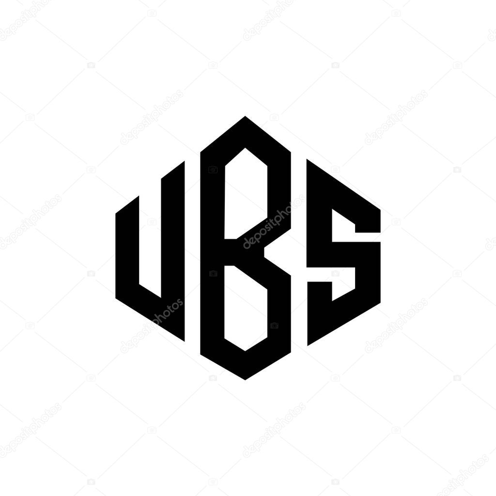 UBS letter logo design with polygon shape. UBS polygon and cube shape ...