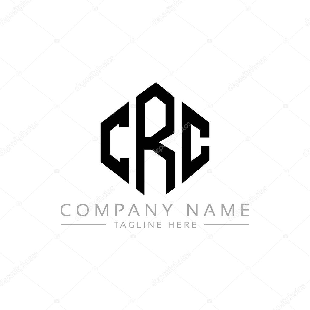 CRC letter logo design with polygon shape. CRC polygon and cube shape ...