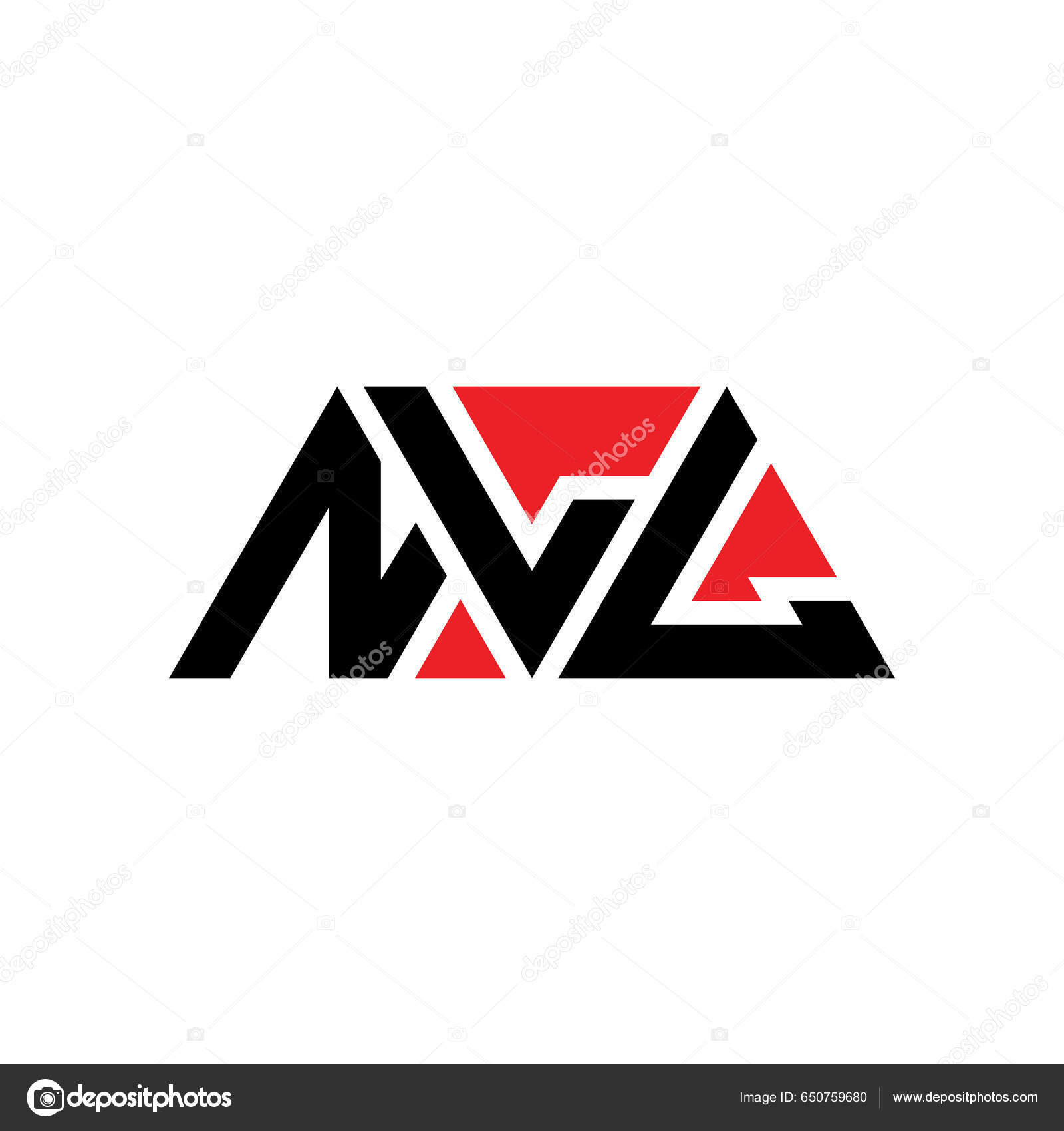 Nll Triangle Letter Logo Design Triangle Shape Nll Triangle Logo Stock ...