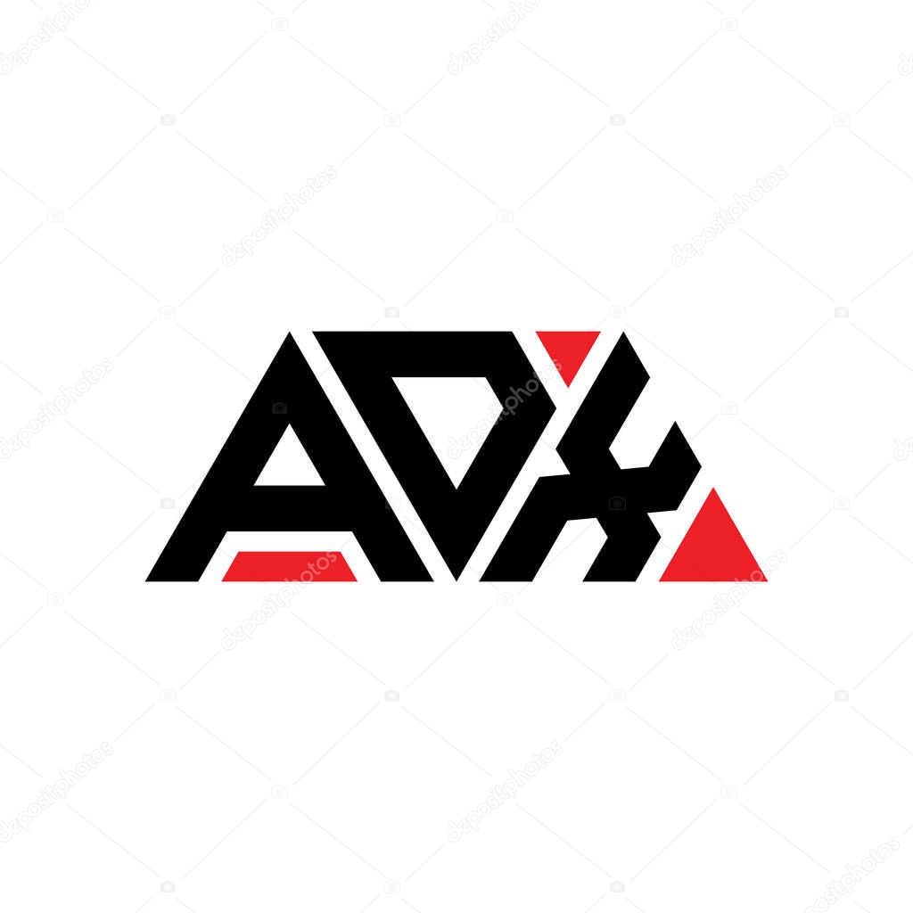 Diseño de logotipo de letra triángulo ADX con forma de triángulo ...