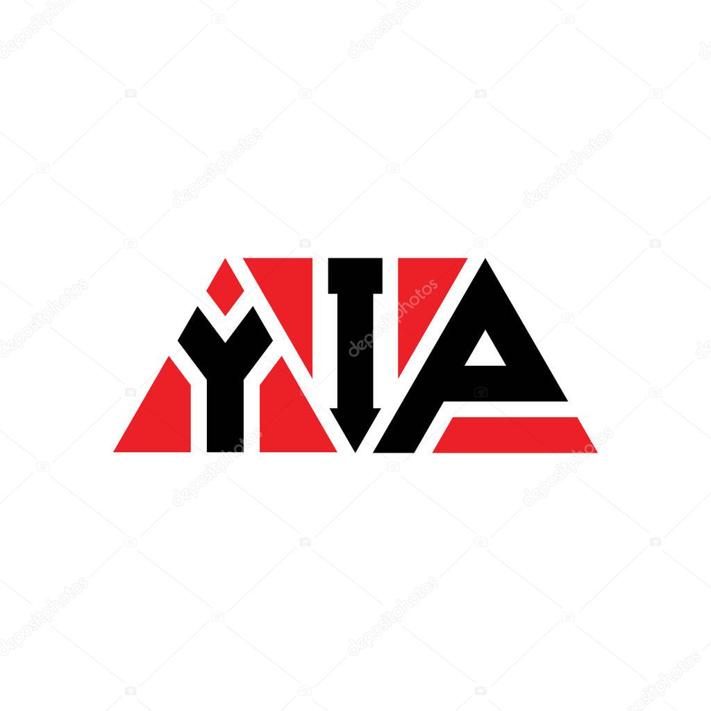 Diseño De Logotipo De Letra Triangular Yip Con Forma De Triángulo