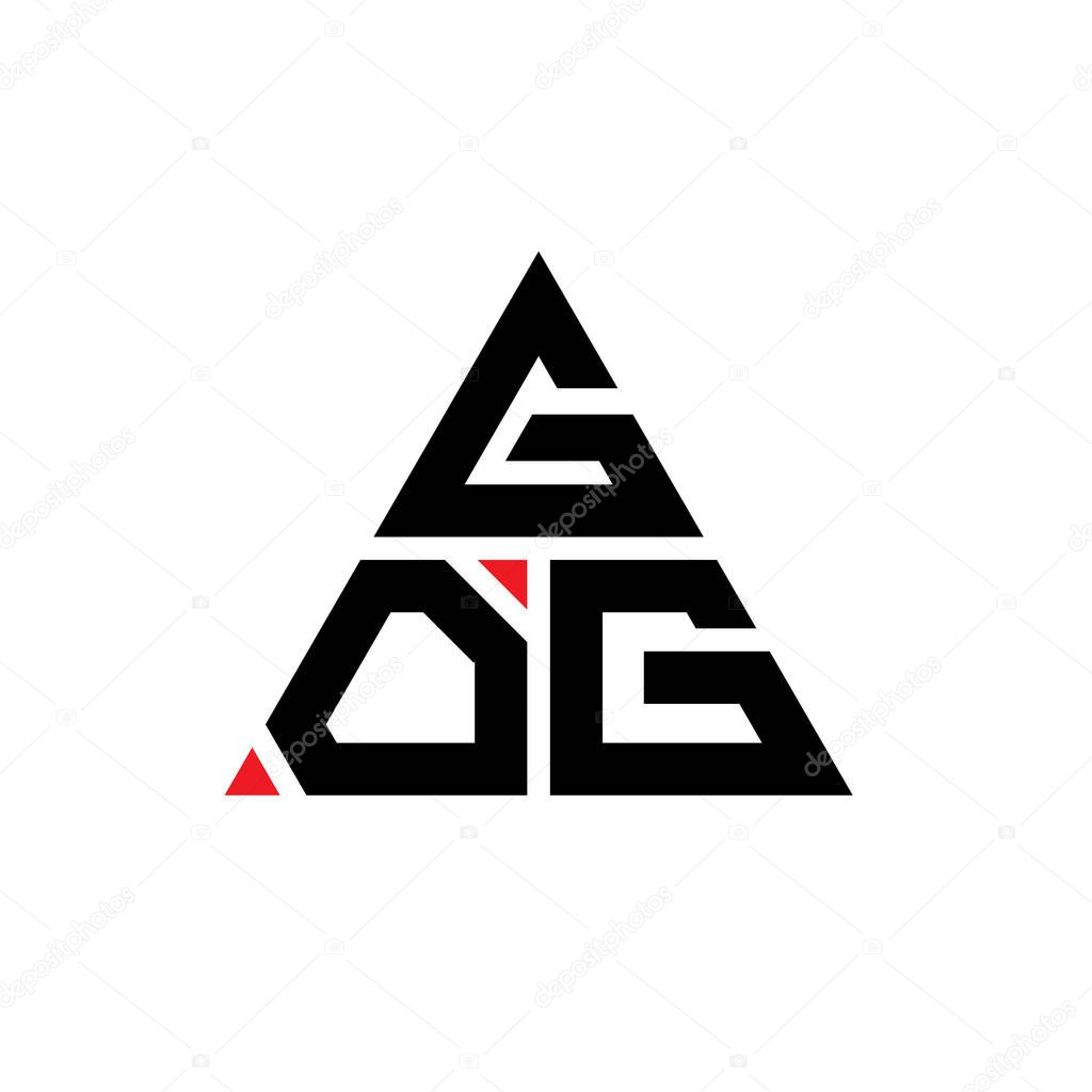 Diseño De Logotipo De Letra De Triángulo Gog Con Forma De Triángulo
