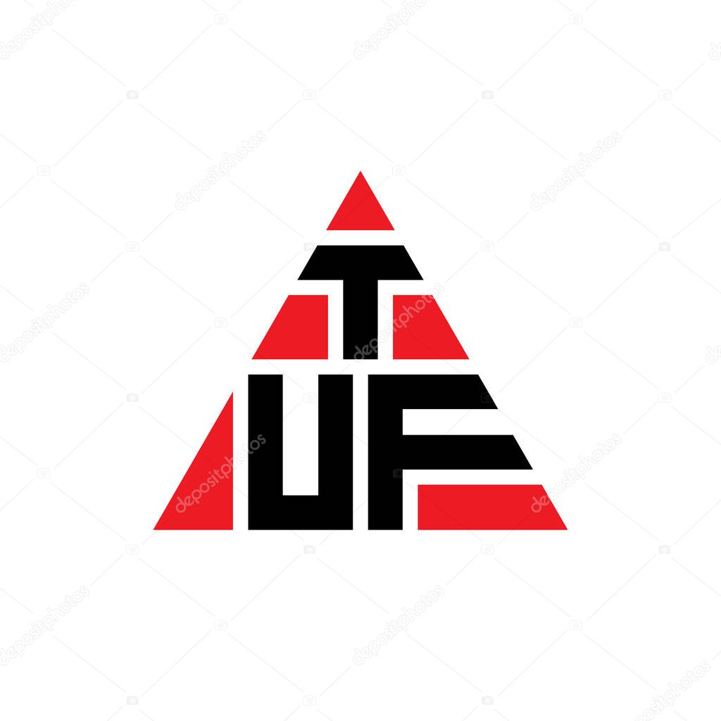 Diseño de logotipo de letra de triángulo TUF con forma de triángulo ... Diseño de logotipo de letra de triángulo TUF con forma de triángulo ...