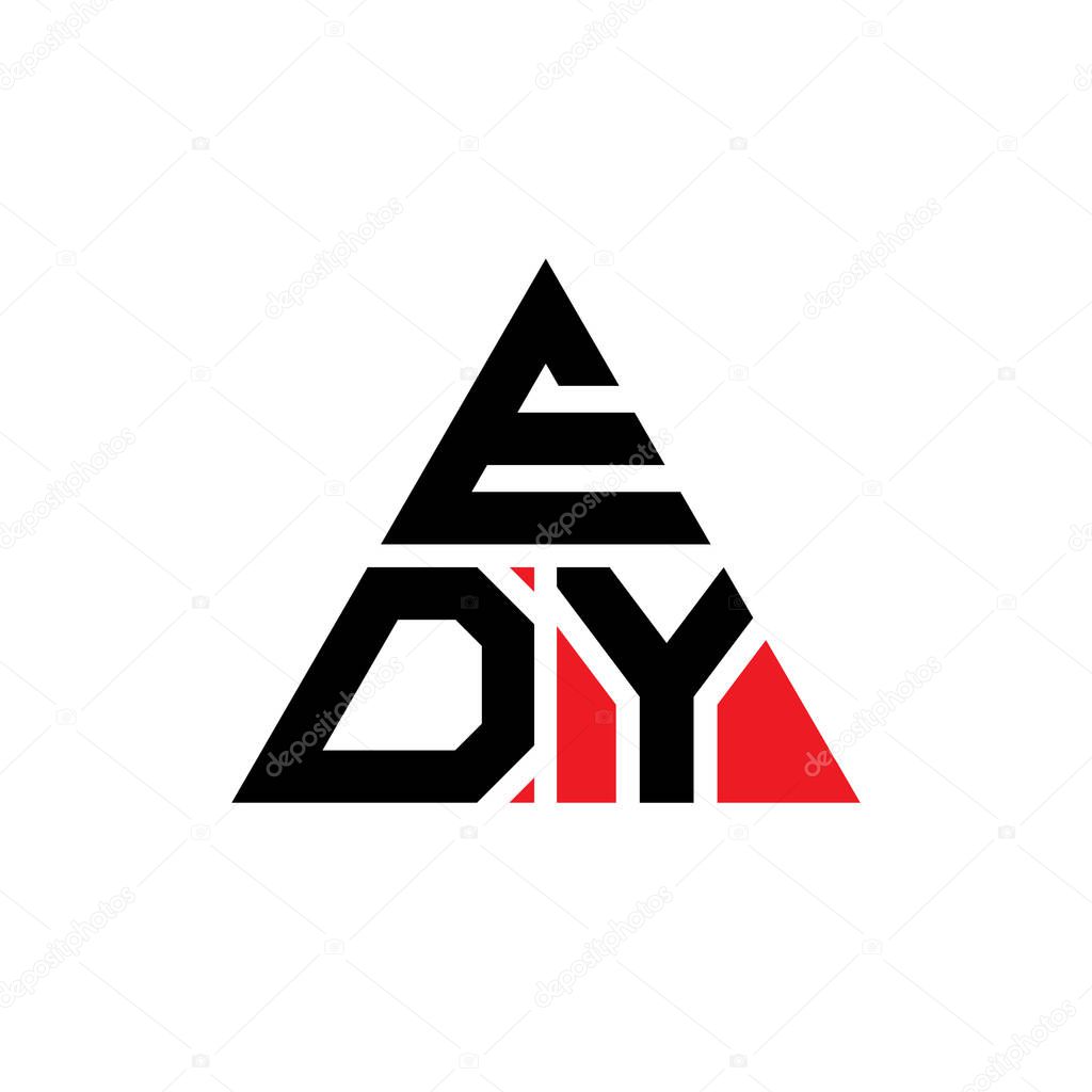 Diseño Del Logotipo De Letra Triángulo Edy Con Forma De Triángulo