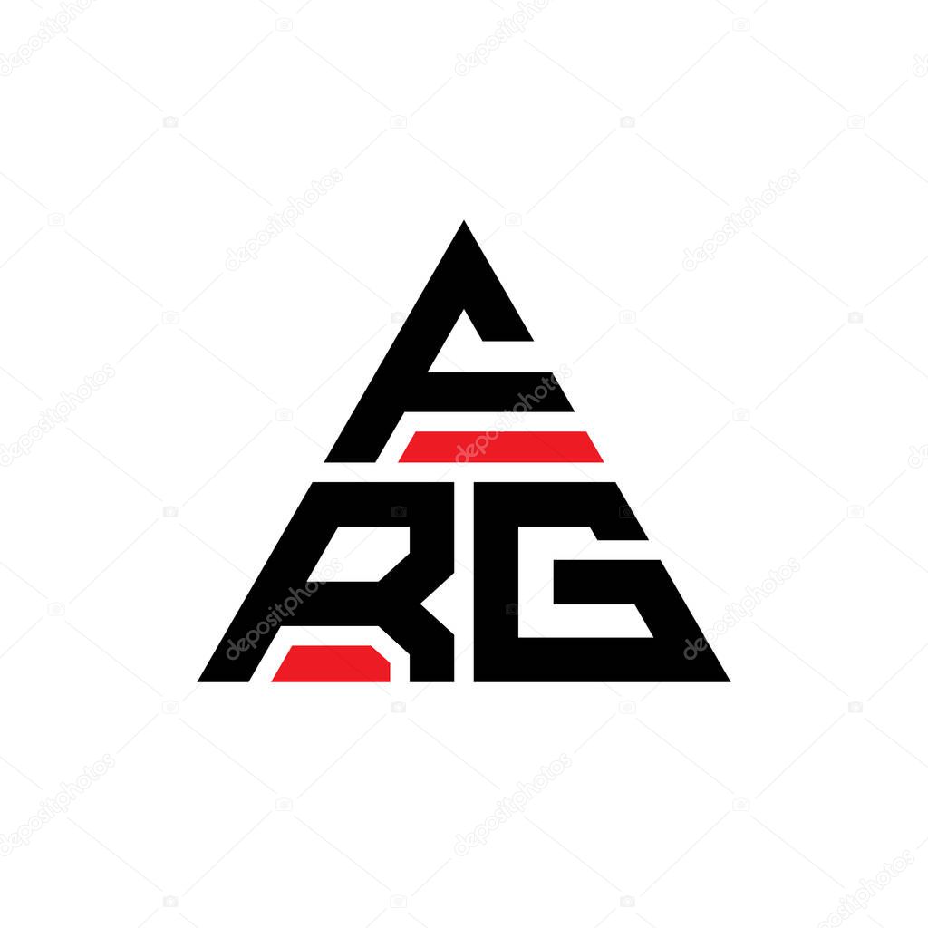 Diseño de logotipo de letra triángulo FRG con forma de triángulo ...