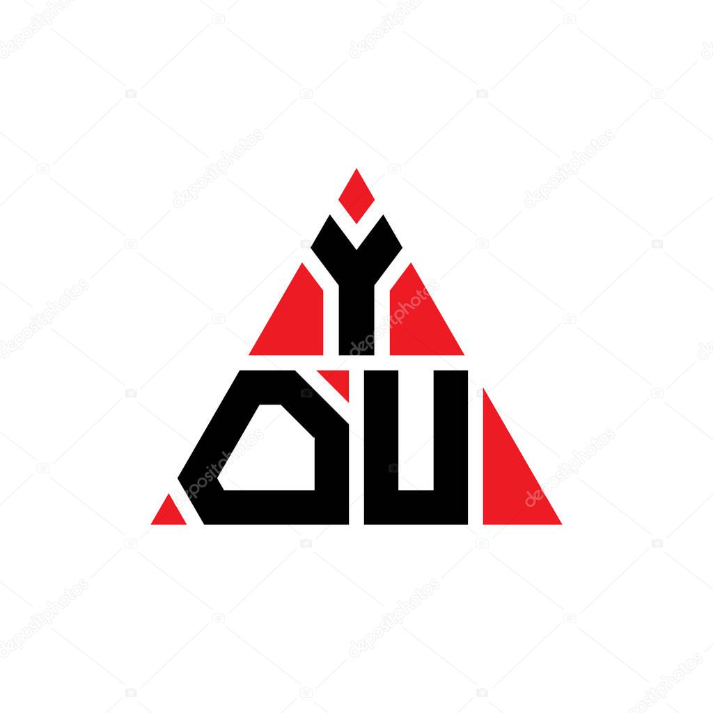 USTED diseño de logotipo de letra triángulo con forma de triángulo ...