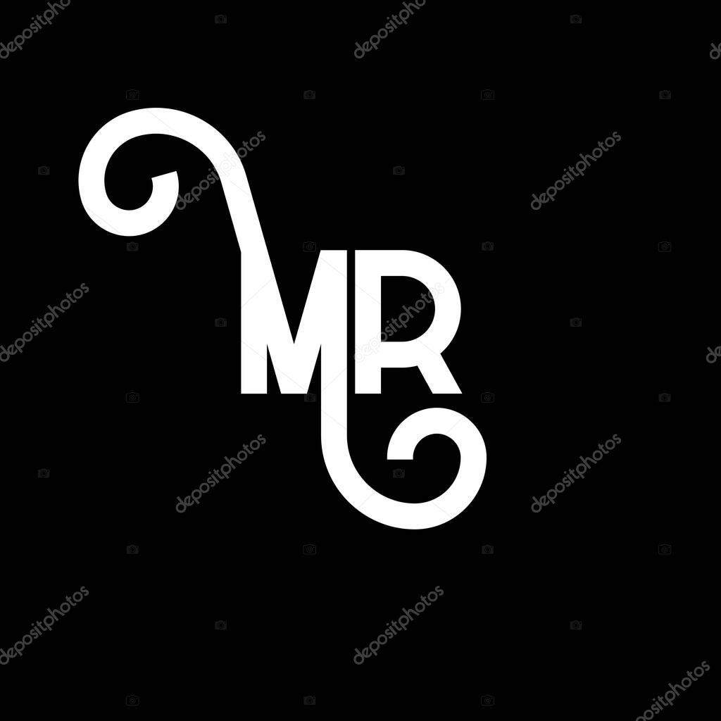 Diseño de Logo MR Letter. Letras iniciales icono del logotipo de MR ...