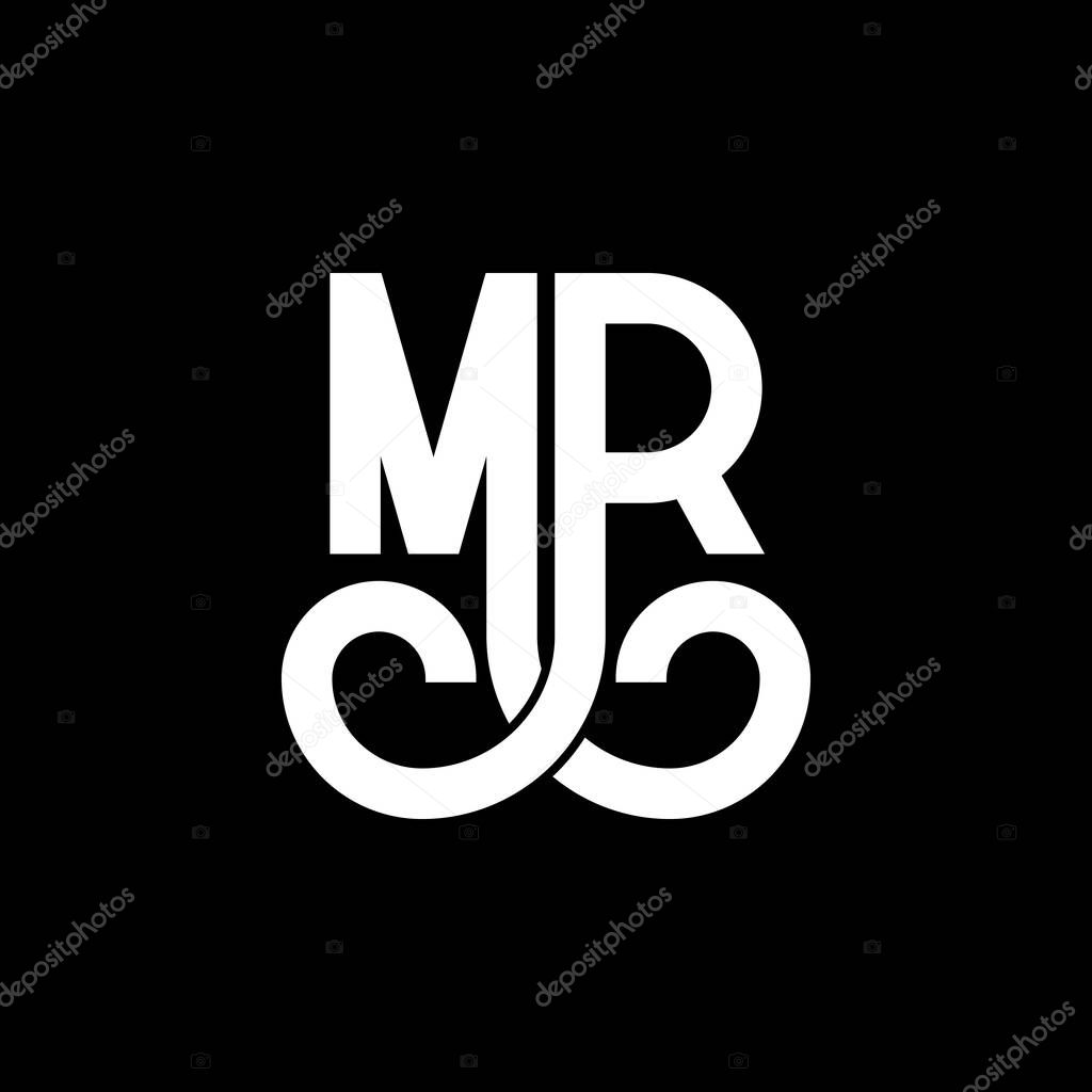 Diseño de Logo MR Letter. Letras iniciales icono del logotipo de MR ...