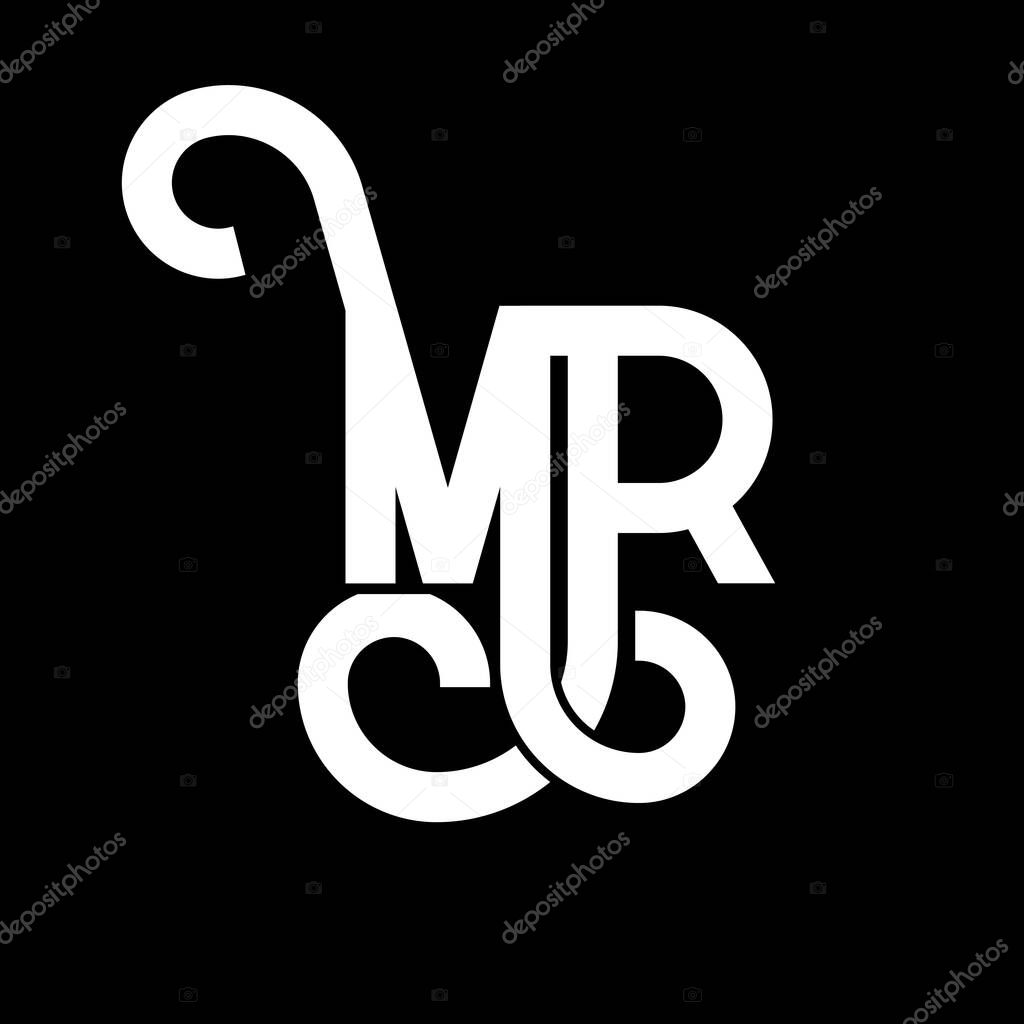 Diseño de Logo MR Letter. Letras iniciales icono del logotipo de MR ...