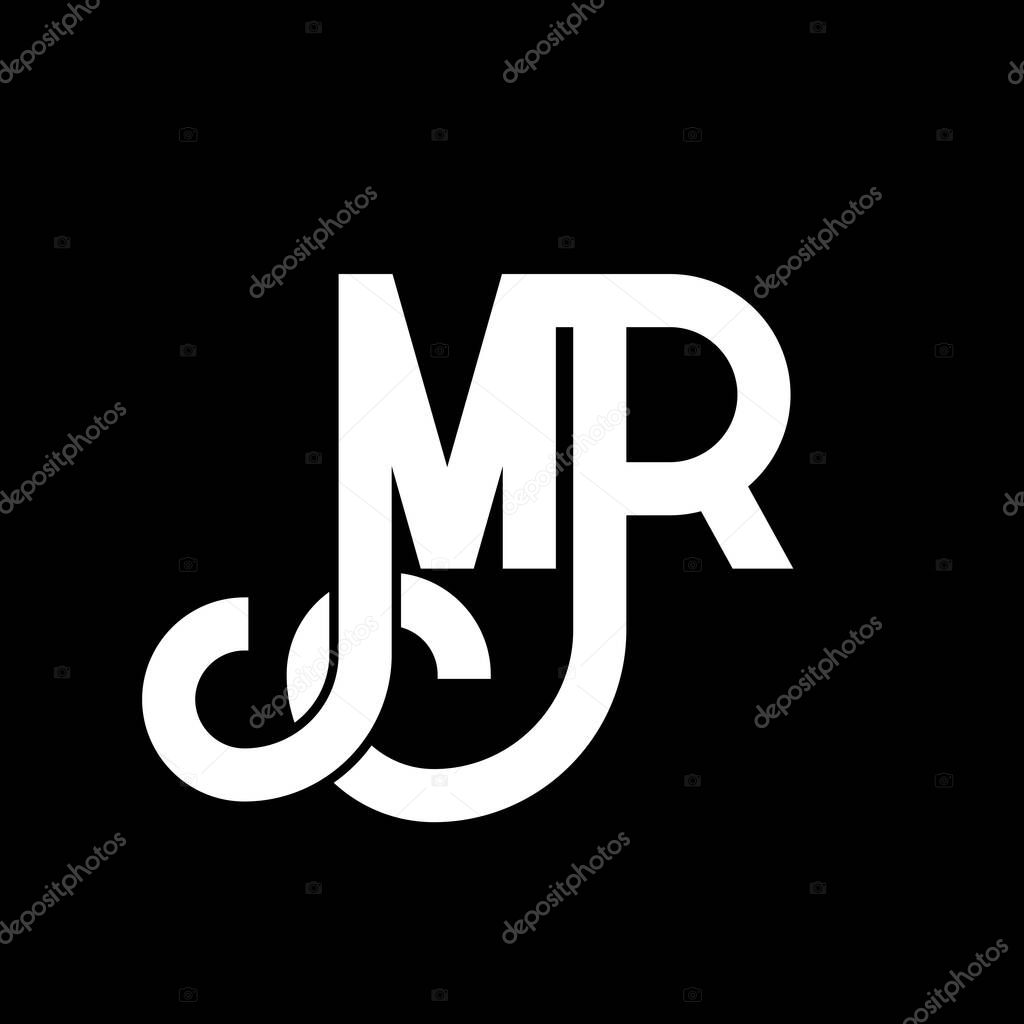 Diseño de Logo MR Letter. Letras iniciales icono del logotipo de MR ...