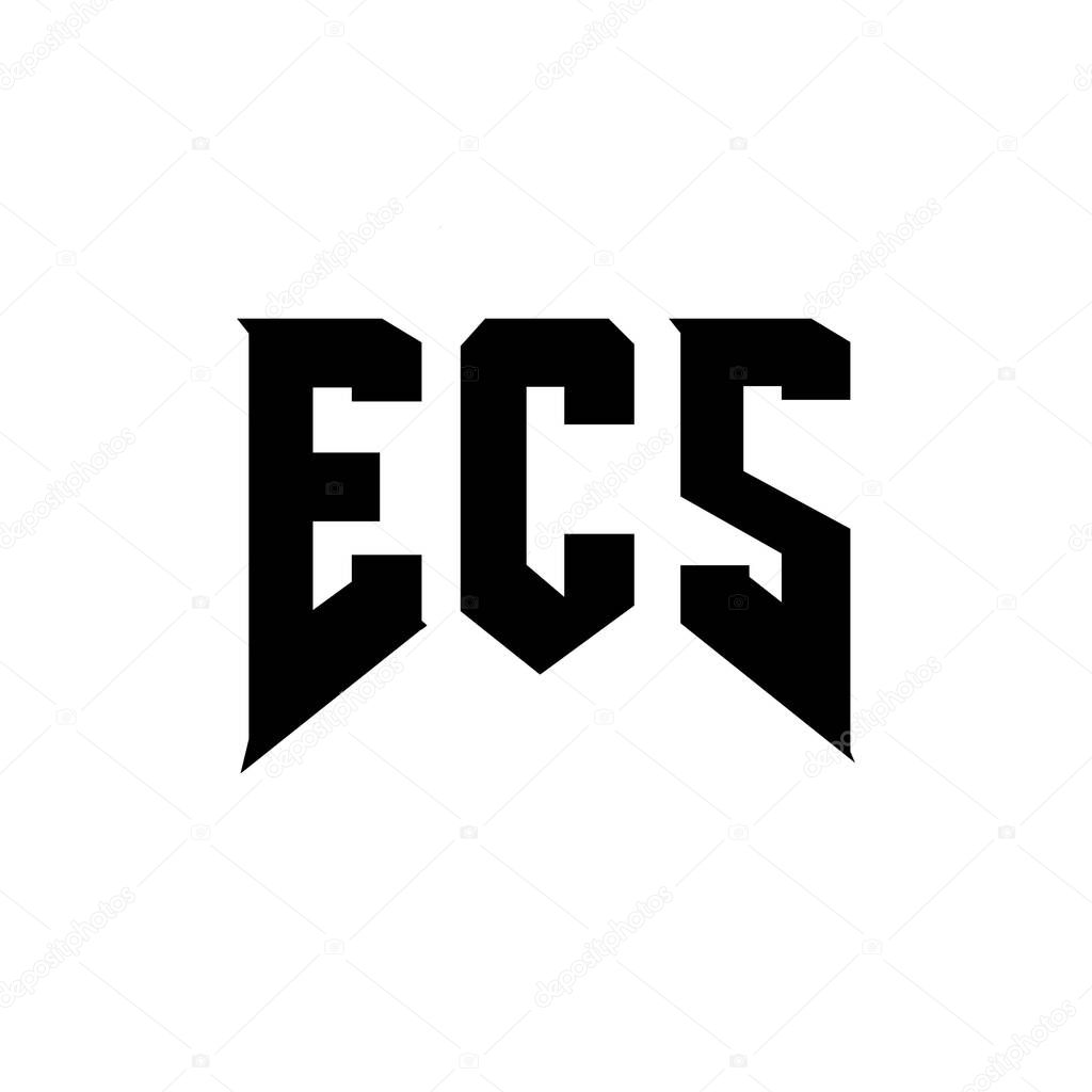 Diseño de logotipo de letra ECS para empresa de tecnología. Diseño del logotipo de ECS ...